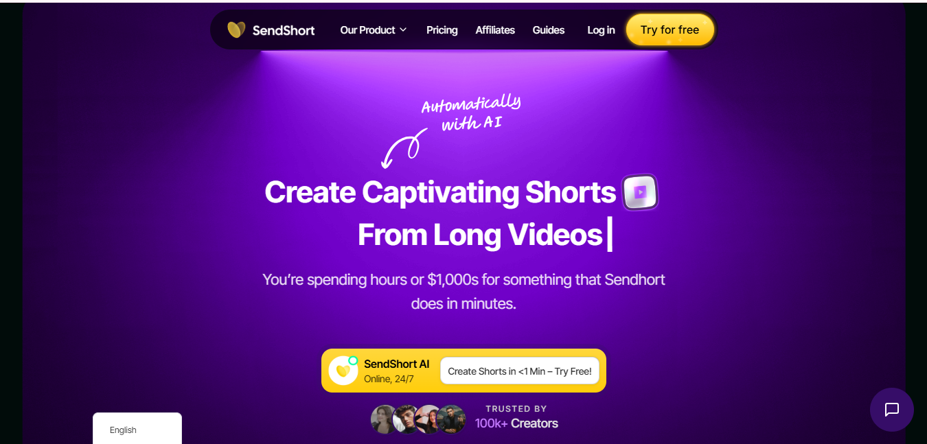 SendShort – AI Tool for Viral Short Video Creation - aiLead